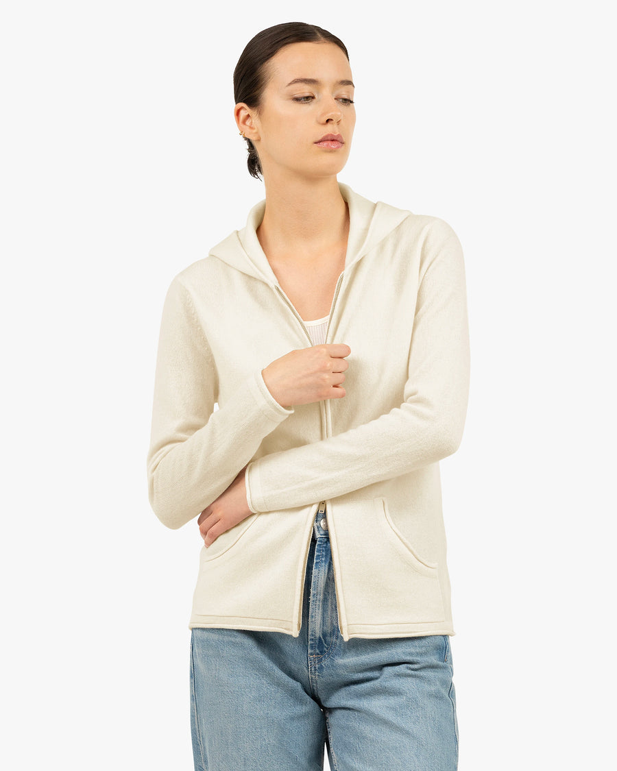 Women's Cashmere Half & Full Zip Sweaters | MaisonCashmere
